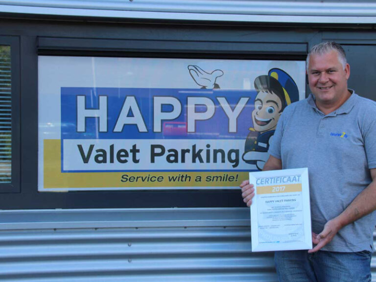 Gefeliciteerd! Happy Valet Parking ontvangt het Keurmerk Schiphol Parkeren Gefeliciteerd! Happy Valet Parking ontvangt het Keurmerk Schiphol Parkeren